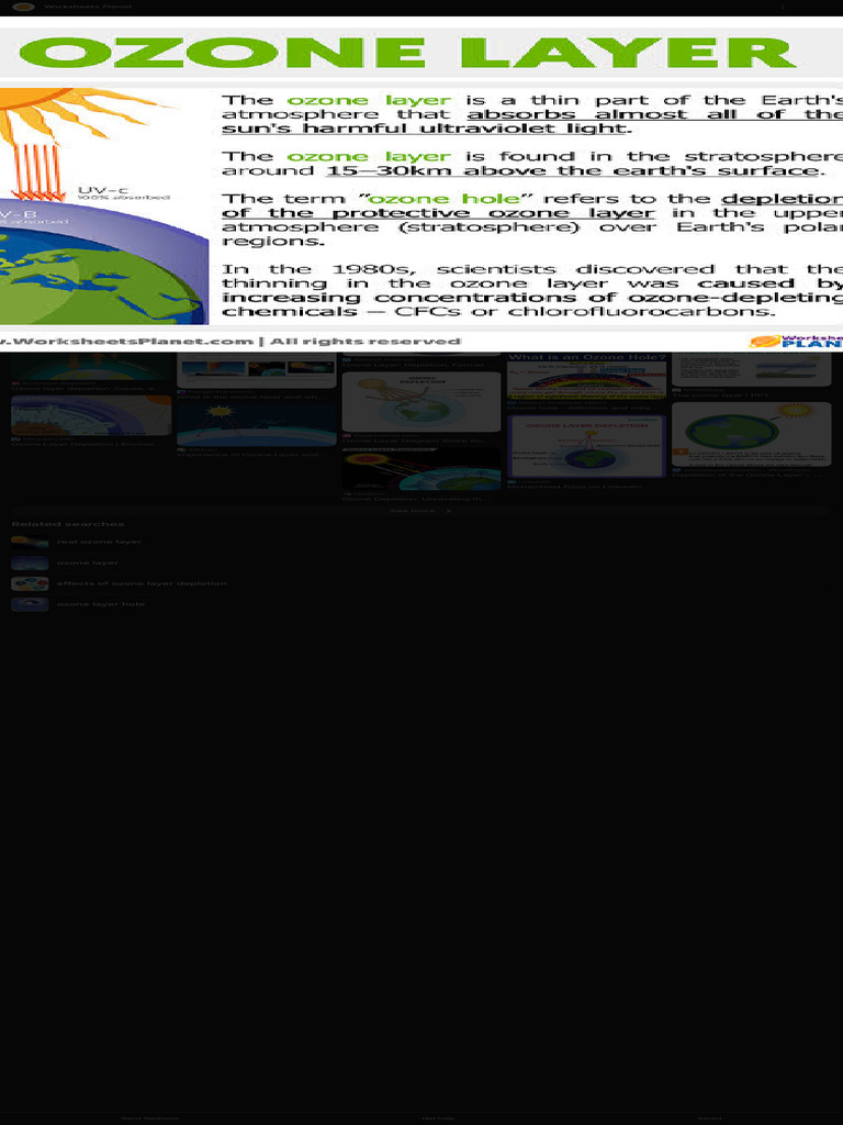 Ozone Layer Written - Google Search | PDF | Sky | Atmospheric ...
