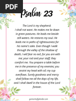 Psalm 23: Line-by-Line Study Guide | PDF