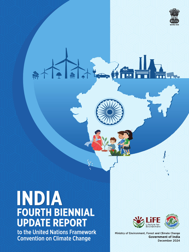India Bur-4 Unfccc 2024 | PDF | Monsoon | Greenhouse Gas