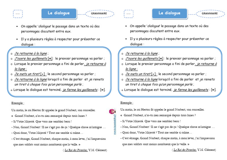 Règles du dialogue en écriture | PDF | Guillemet
