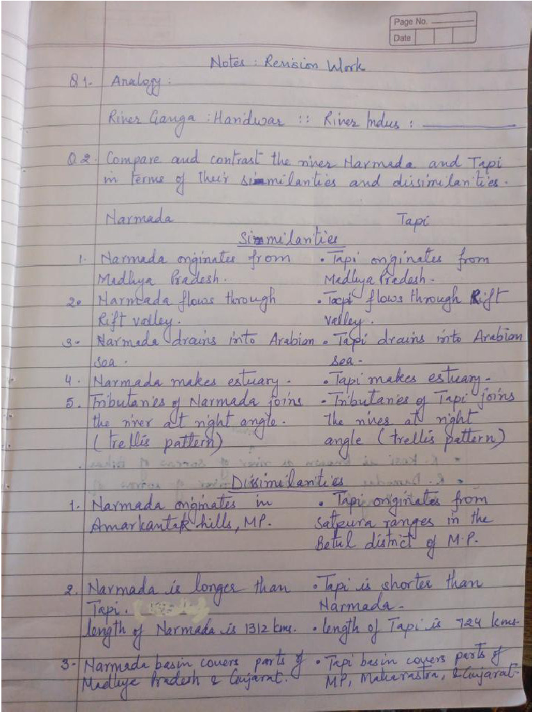 Geography Revision CH 3 | PDF