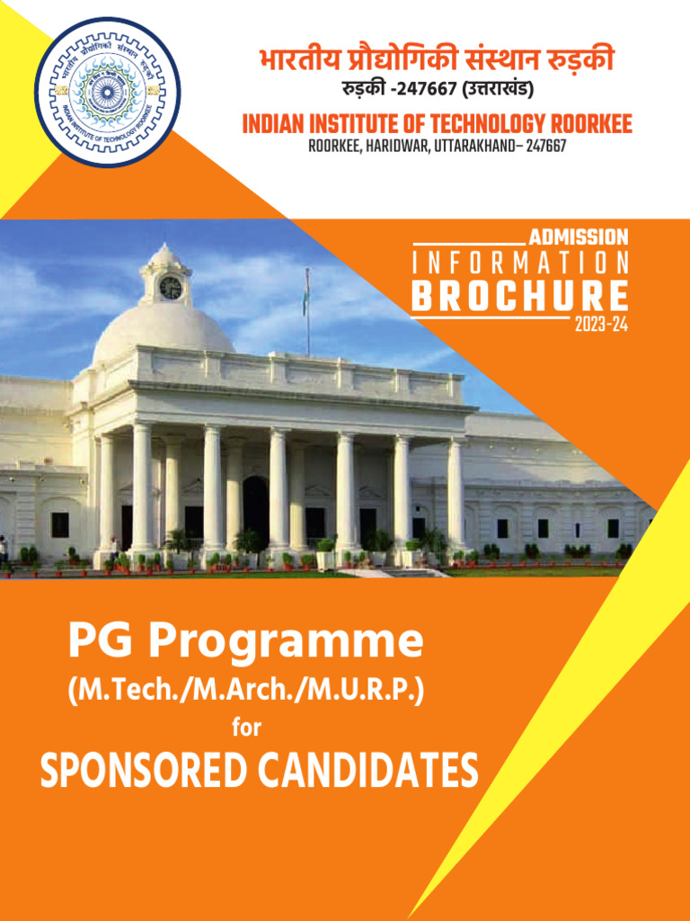 IIT Roorkee PG Admissions Guide | PDF | Engineering | Academic Degree