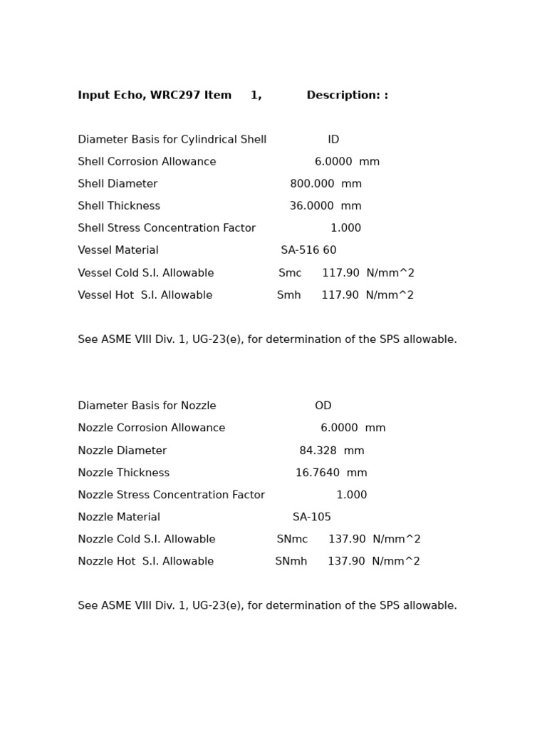 Nozzle Loading Calculation | PDF | Stress (Mechanics) | Materials Science