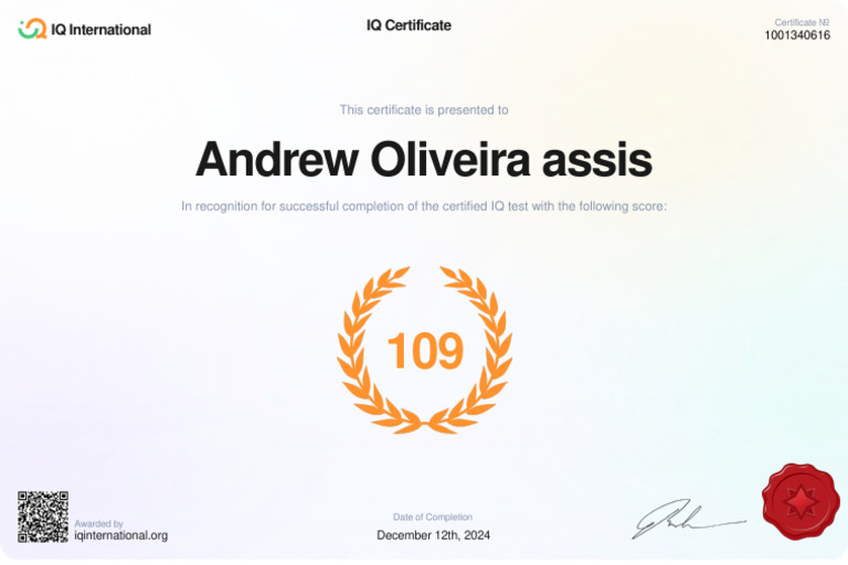Certificate Internacional de Qi | PDF