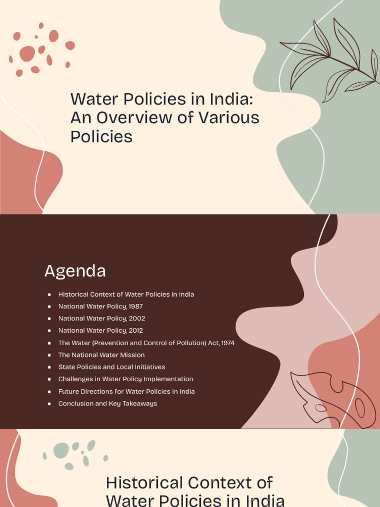Water Policies | PDF | Water Resources | Sustainability