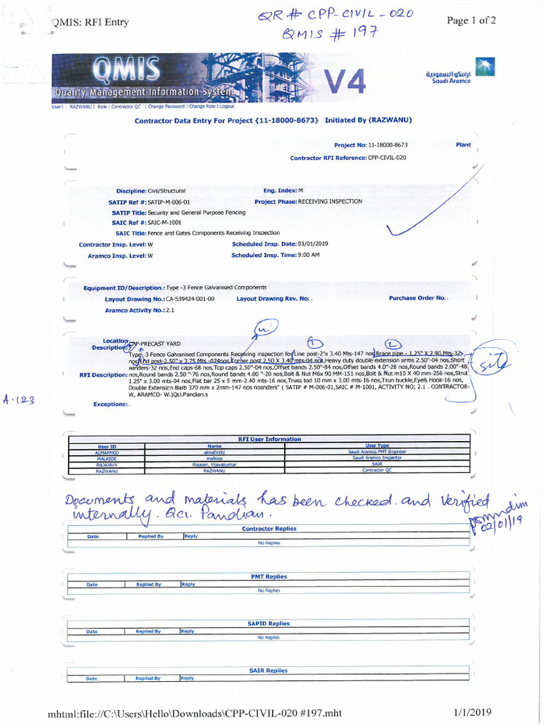 QR#CPP Civil 020 - Qmis#197 | PDF