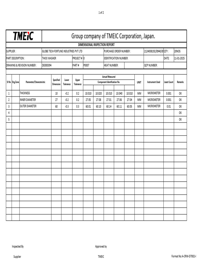 DE000394 | PDF | Engineering Tolerance