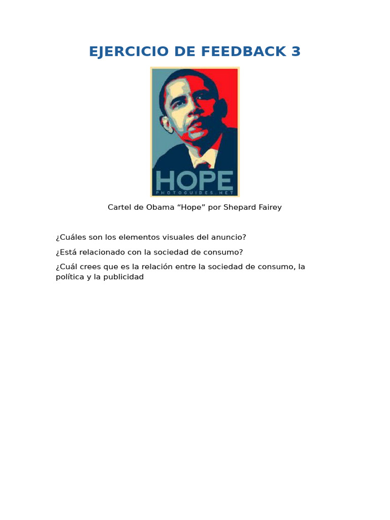 Ejercicio de Feedback 3 ( Creatividad y Pensamiento Disruptivo) | PDF