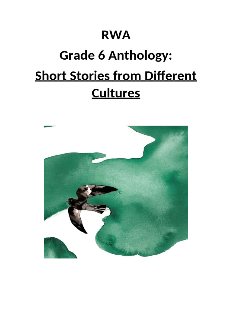 Grade 6 Cultural Short Stories Anthology | PDF