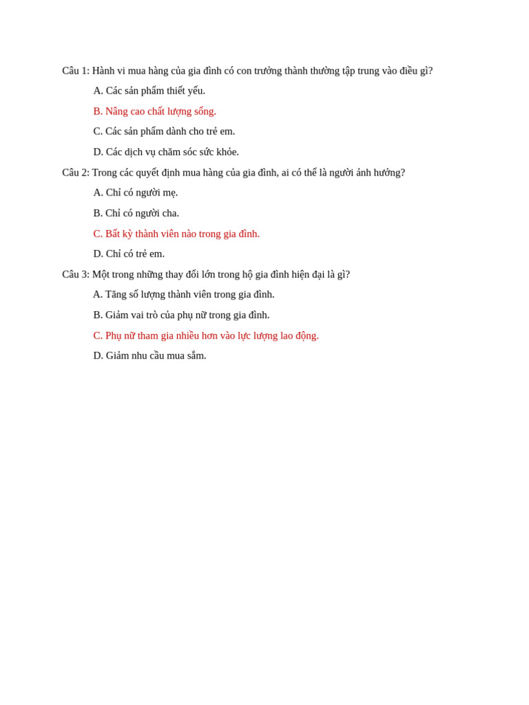 Câu hỏi tn HVKH | PDF