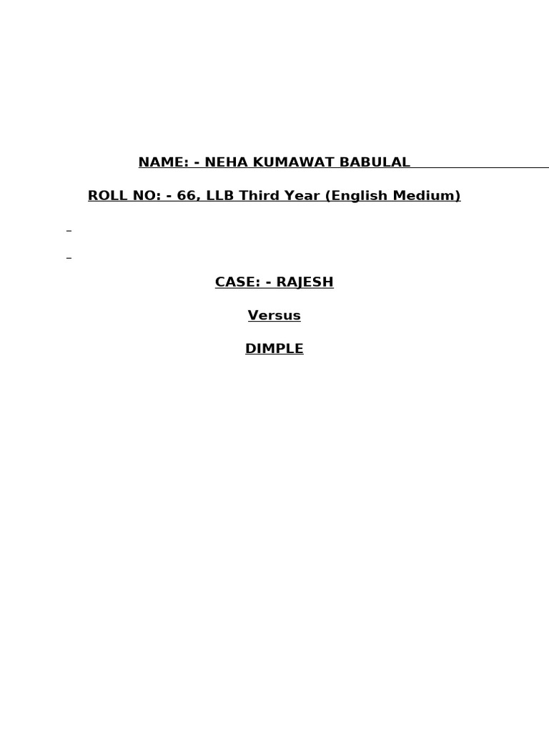 Neha | PDF | Divorce | Lawsuit