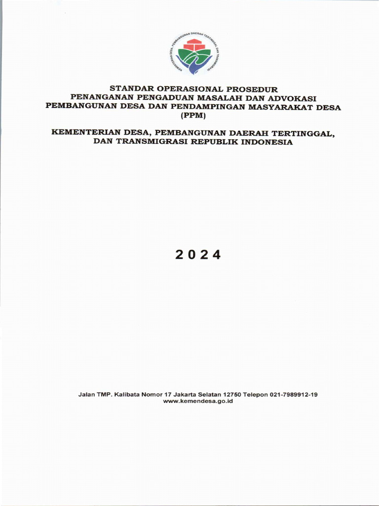 Sop Penanganan Pengaduan Masalah Dan Advokasi PPM 2024-1 | PDF