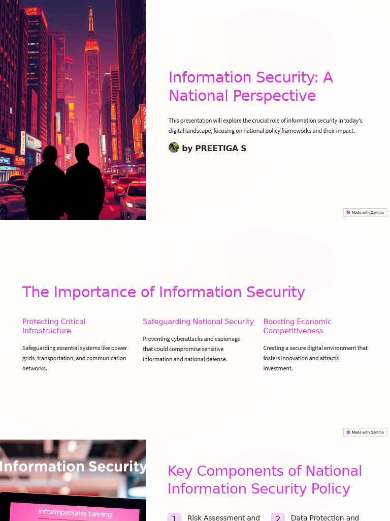National Information Security Overview | PDF | Security | Computer Security