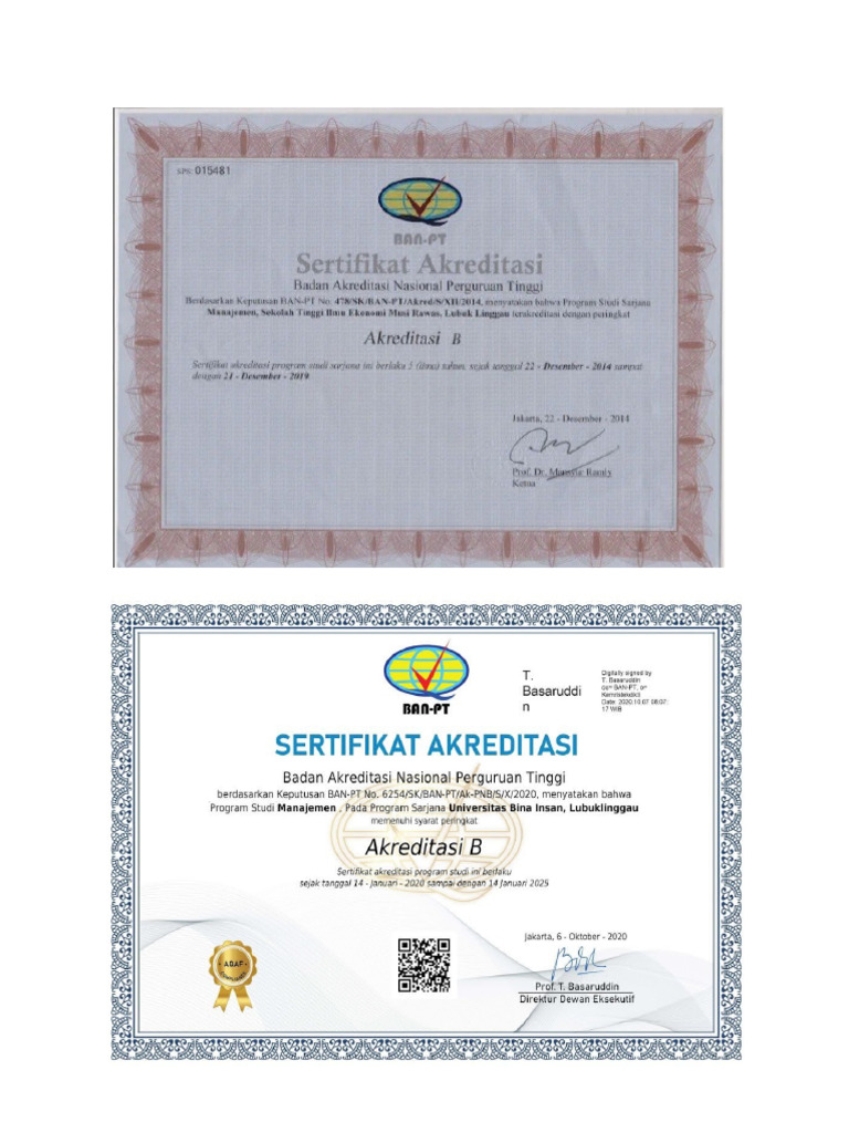 Akreditasi Program Studi | PDF