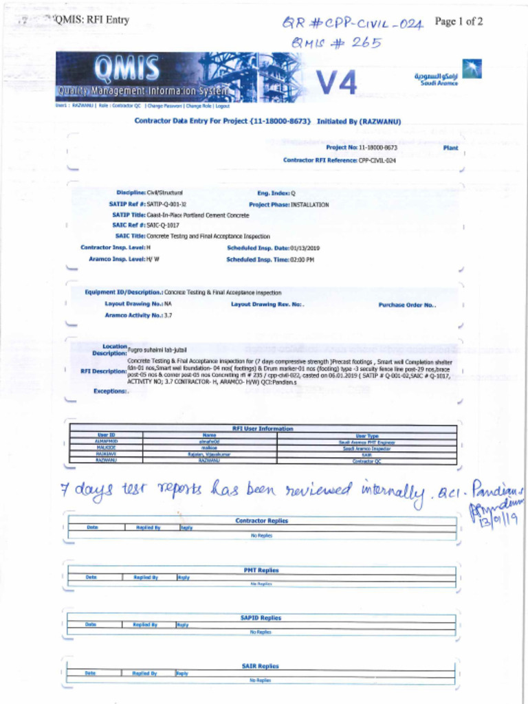 QR#CPP Civil 024 - Qmis#265 | PDF