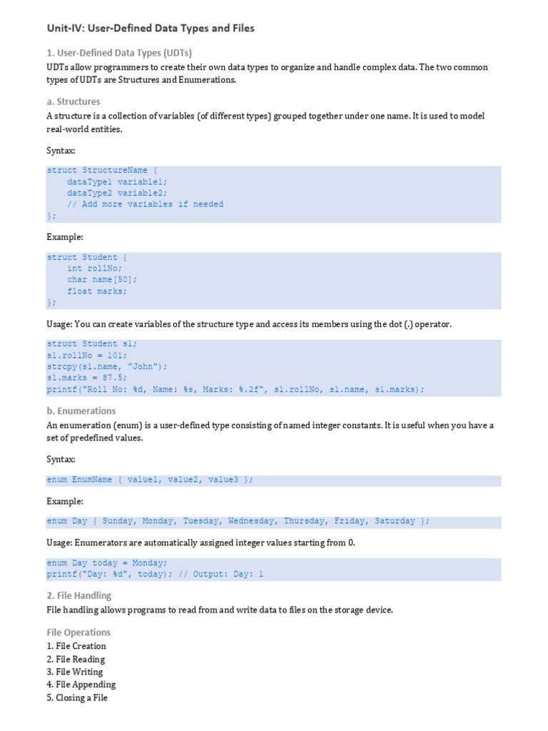 Unit-4 | PDF | Computer Engineering | Computer Programming