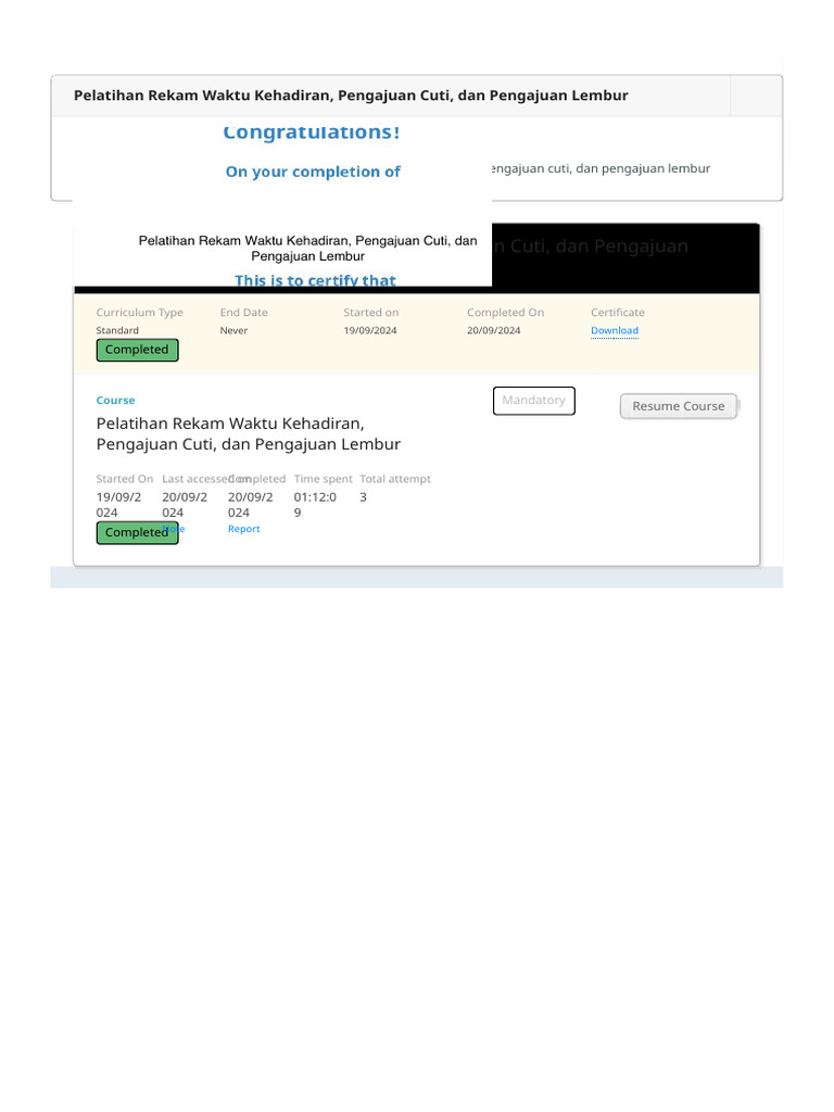 MyLearning - Learner Area | PDF