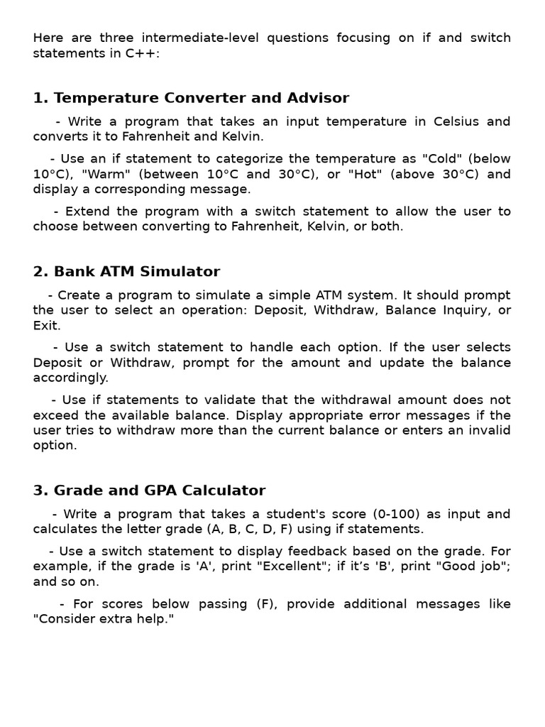 C++ Programs: GPA and ATM Simulators | PDF