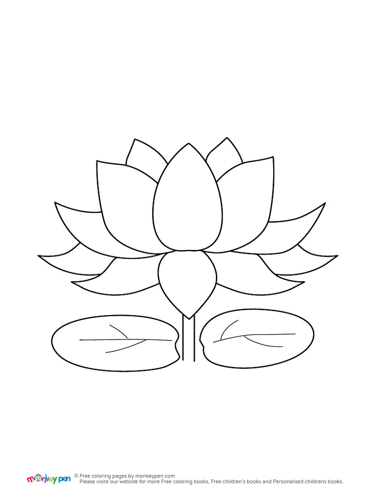 01 Lotus Colouring Picture | PDF