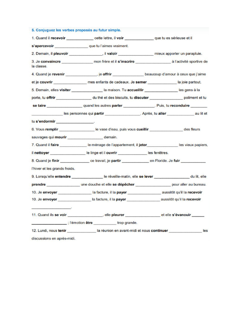 Futur Simple | PDF