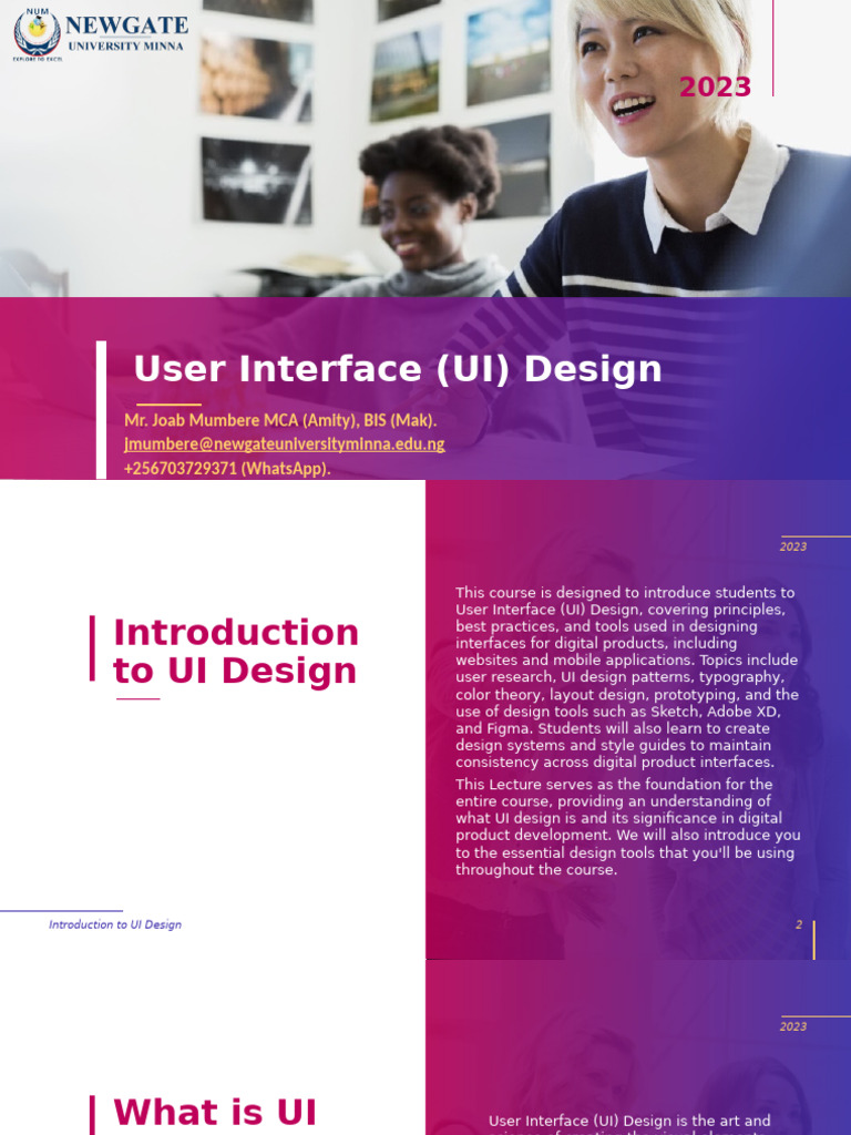 intoduction to ui | PDF | Usability | User Interface Design intoduction to ui | PDF | Usability | User Interface Design