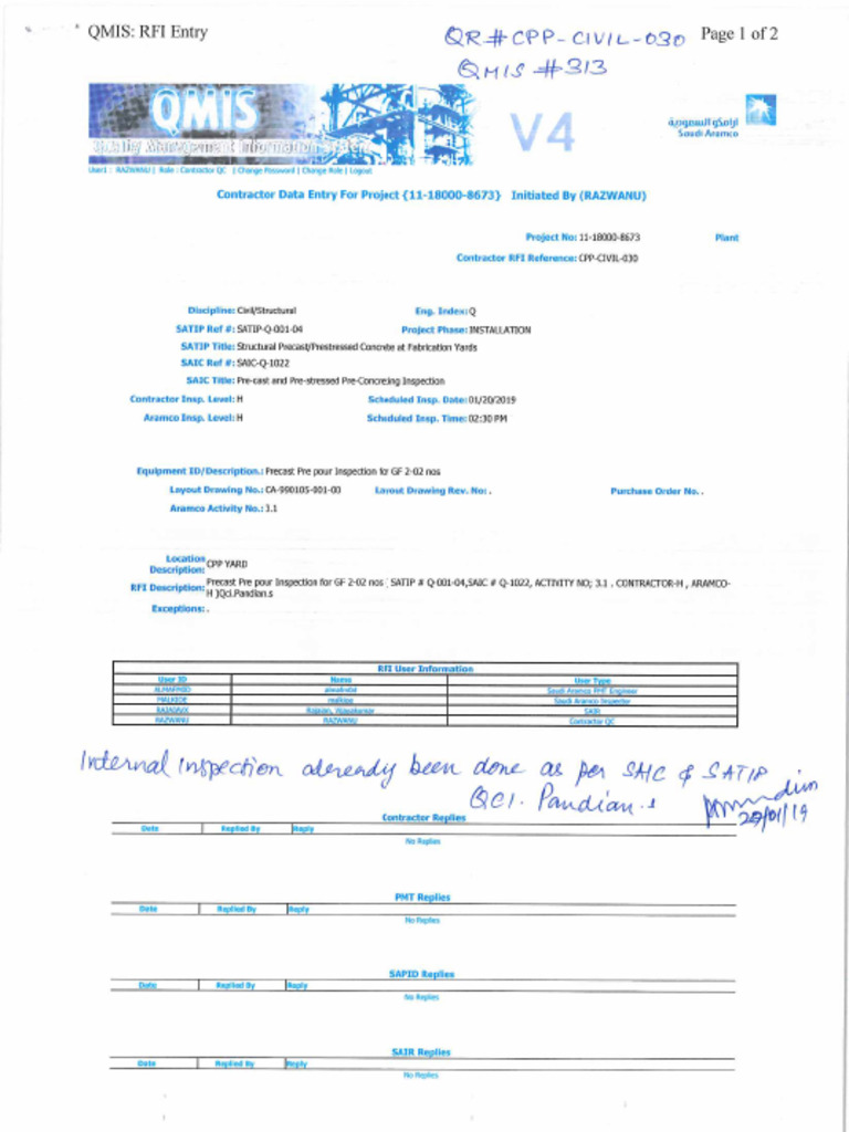 QR#CPP Civil 030 - Qmis#313 | PDF