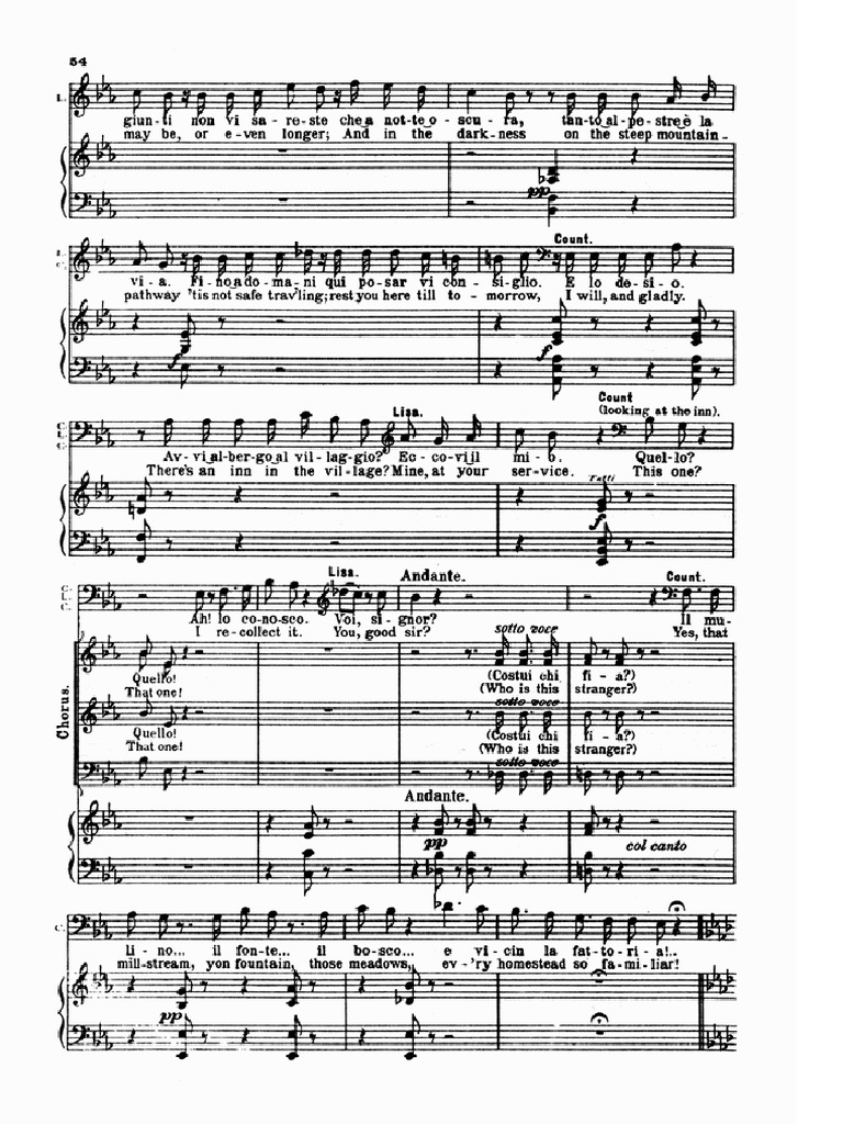 Vi Ravviso, o Luoghi Ameni (With Recitativo) | PDF