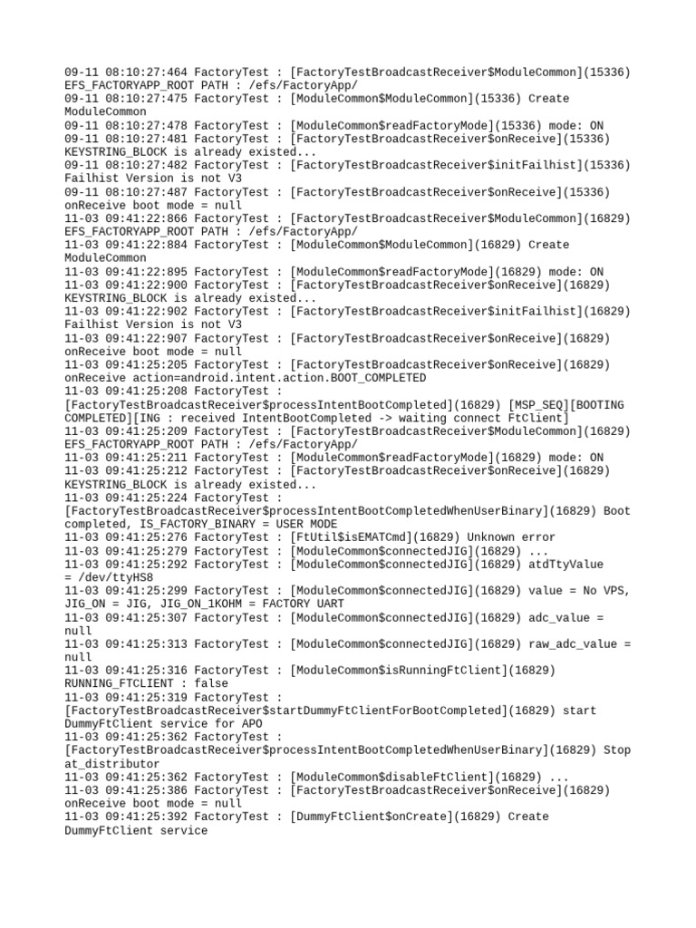 First Boot Log | PDF | Computing | Telecommunications