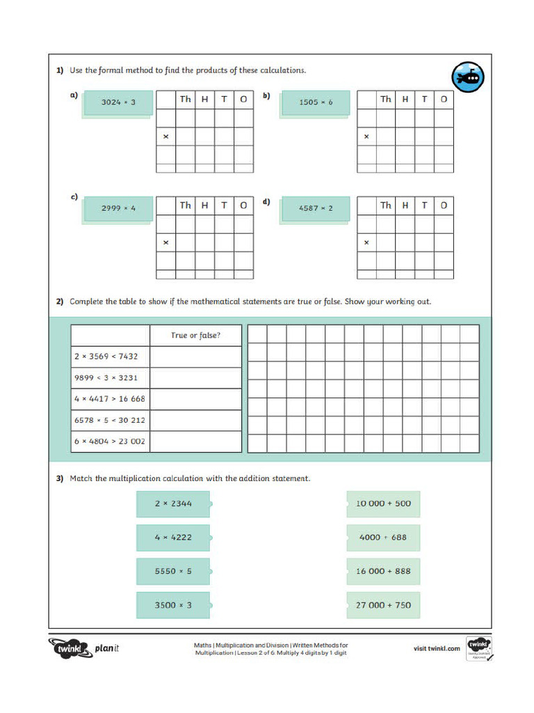 4 digits multiplication | PDF