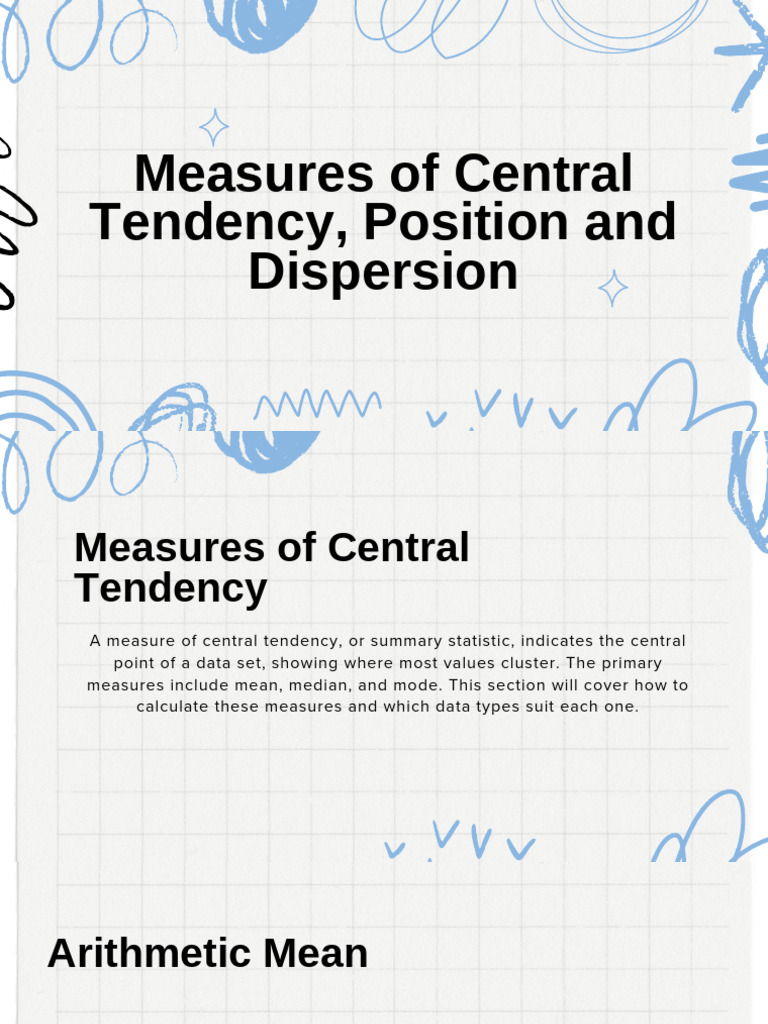 Measures of Central Tendency Position and Dispersion 1.Pptx 20241015 145631 0000 | PDF ...