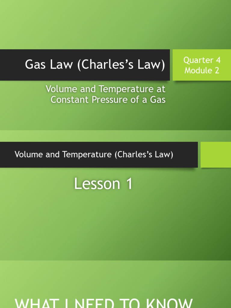 Quarter-4-Module-2 | PDF | Gases | Temperature