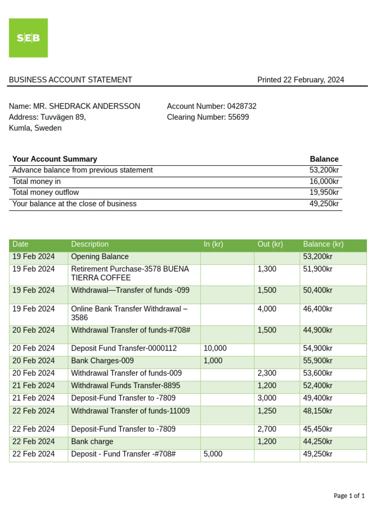 Bank Statement 2024-02-2024 | PDF