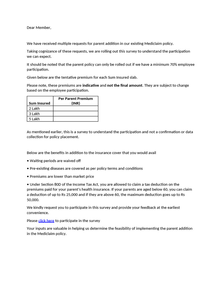 Survey Mailer Draft Test | PDF