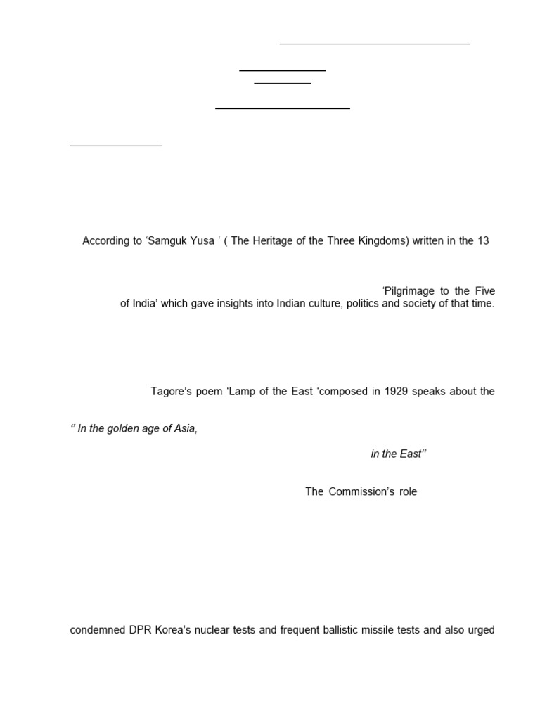 764 India-DPRK Bilateral Relations | PDF