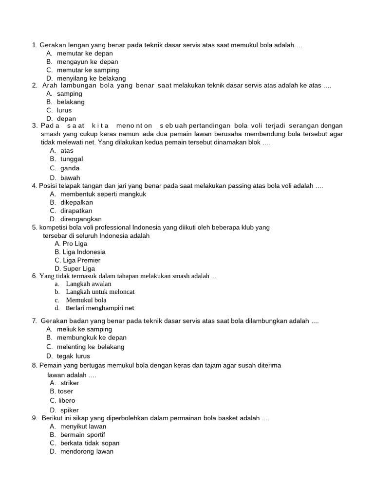 Kisi Kisi Soal Pts Kelas 8 Ganjil 2024 2025 | PDF