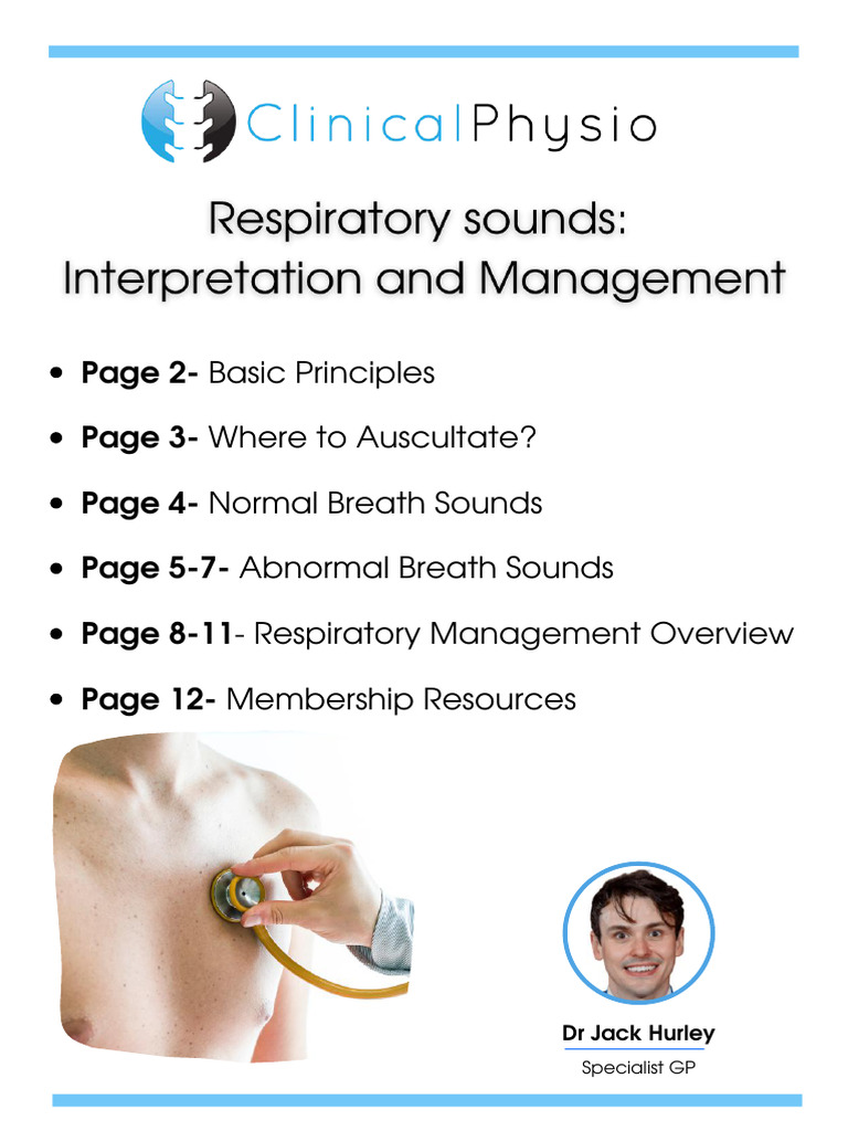 Respiratory Sounds Download | PDF | Lung | Chronic Obstructive ...