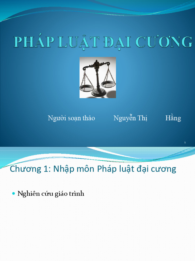 1 Slide Phap Luat Dai Cuong 1689147253 | PDF