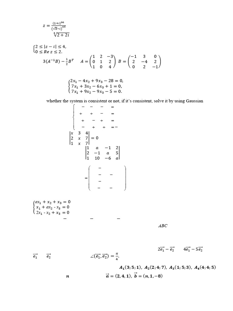 Final_Sample_AG_2024-1 | PDF | Line (Geometry) | Euclidean Vector