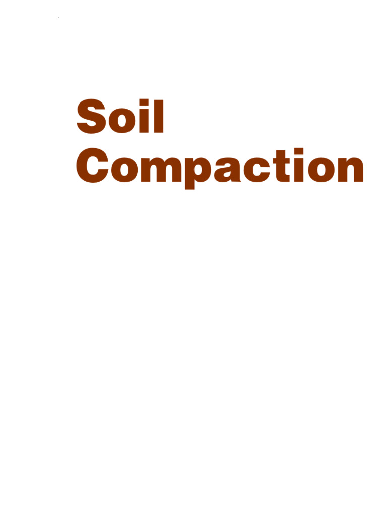 Soil Compaction ,Cve 322 | PDF | Soil Mechanics | Soil