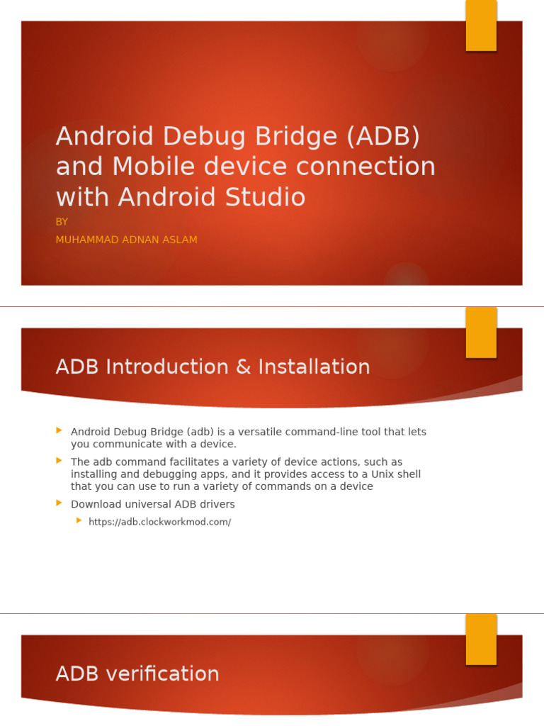 Lecture2 ADB Installation | PDF