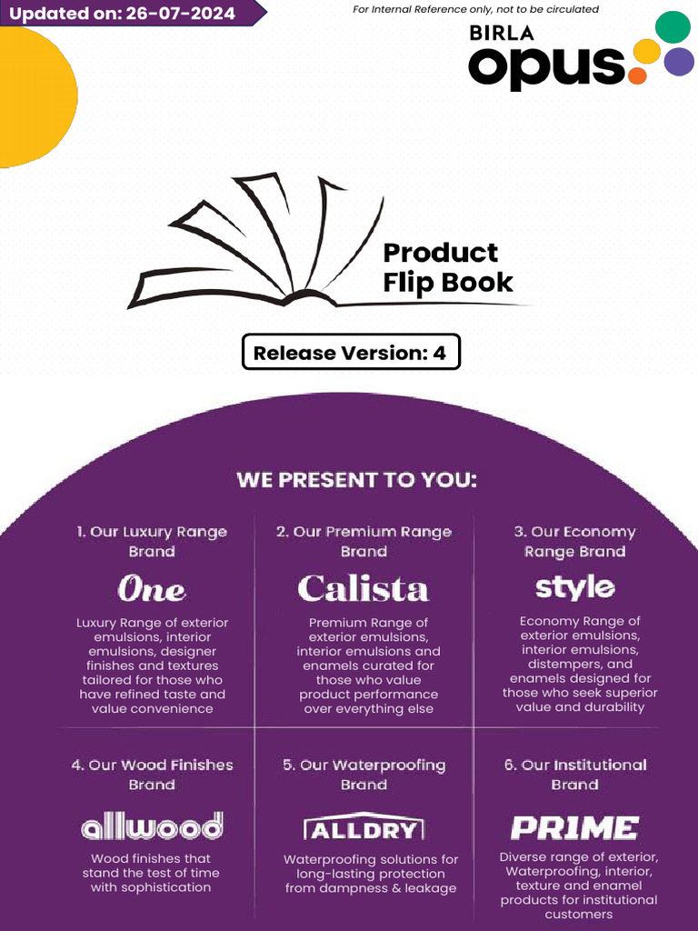 Birla Opus Product Flip Book - Release Version 4 - July | PDF | Plaster ...