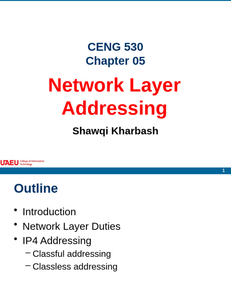 Lecture02 Network Layer Addressing | PDF | Router (Computing) | Internet Protocols