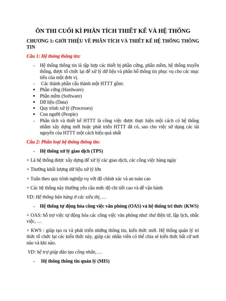 ThiCK PTTKHTTT | PDF