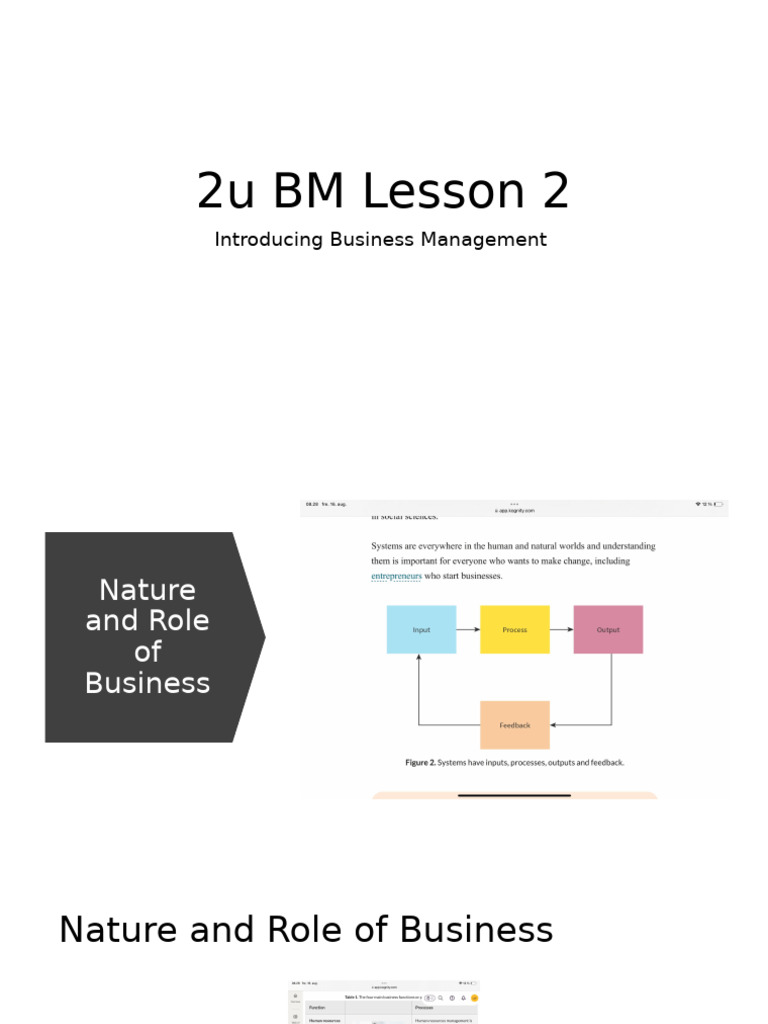 2u BM Lesson 2 | PDF