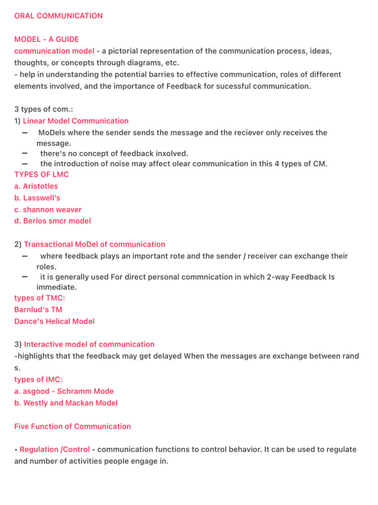 ORAL COMMUNICATION | PDF | Communication | Human Communication