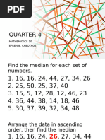 Measures of Position in Math 10 Q4 M1 | PDF | Percentile | Quartile