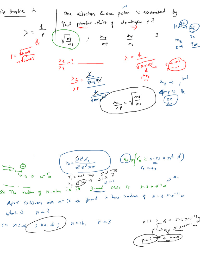 Atomic Phy - Problems | PDF