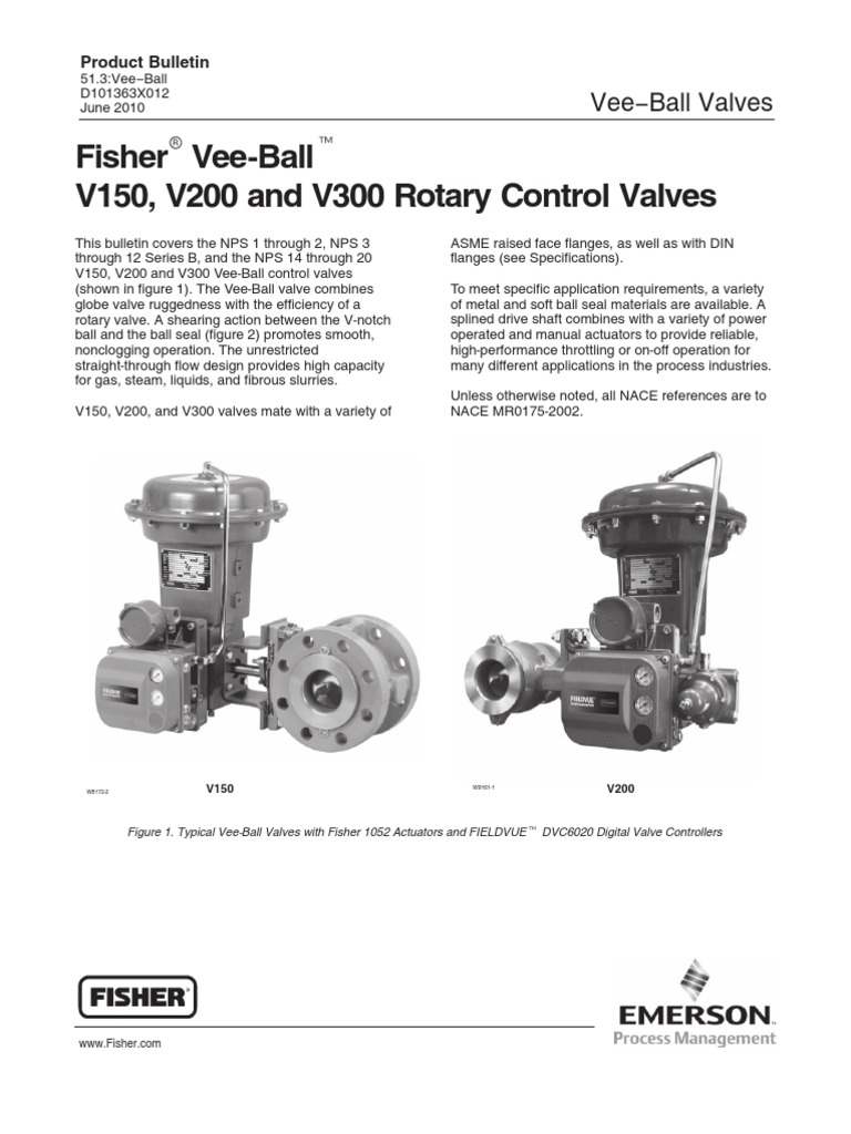 Fisher v150 | PDF