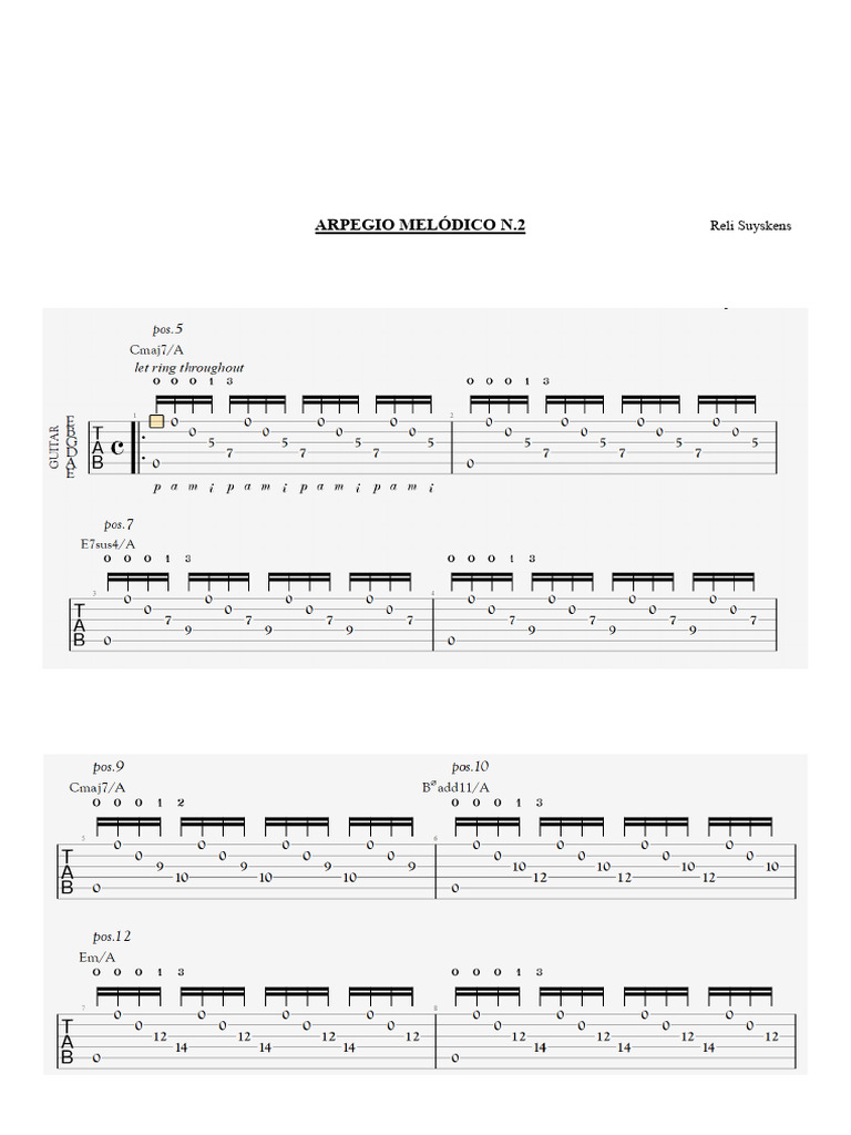 Arpegio Melodico N.2 | PDF