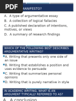 Eapp 2ND Quarter Reviewer | PDF | Fallacy | Argument